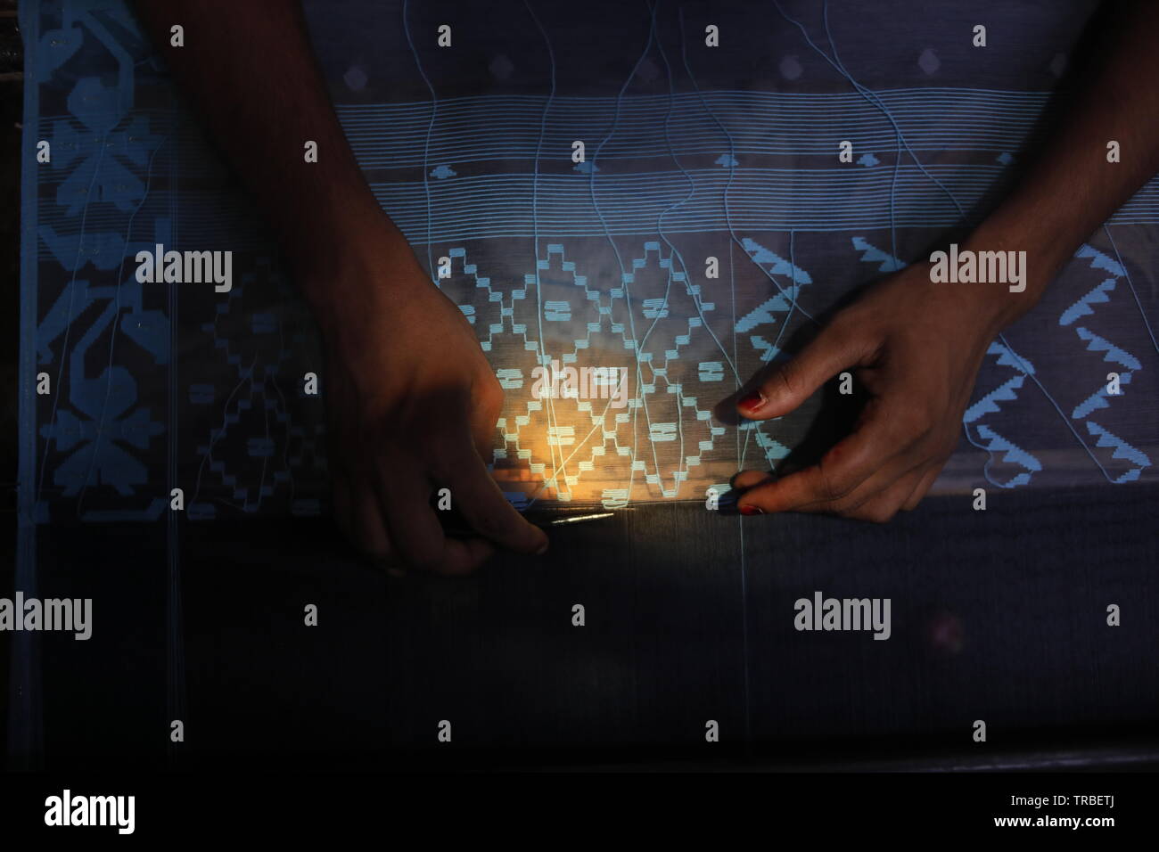 Jamdani is a fine muslin textile of Bengal, produced for centuries in ...