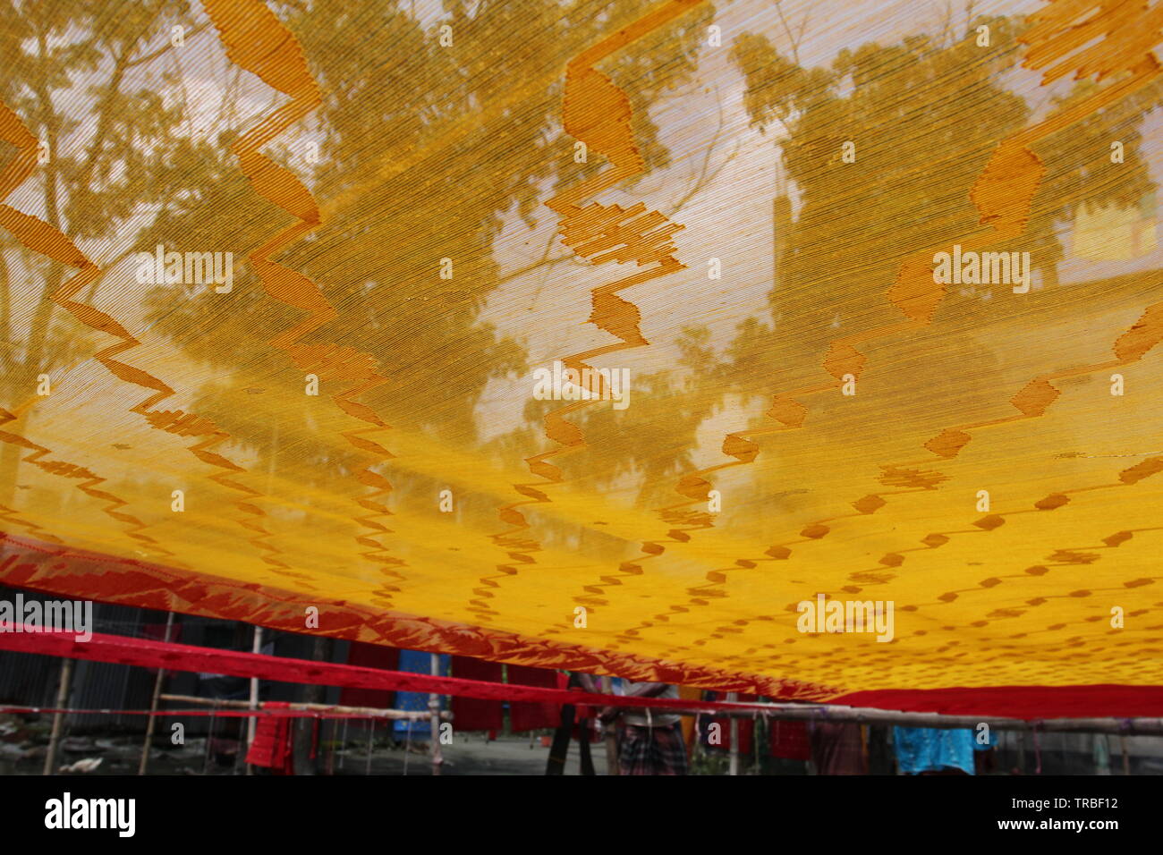 Jamdani is a fine muslin textile of Bengal, produced for centuries in ...