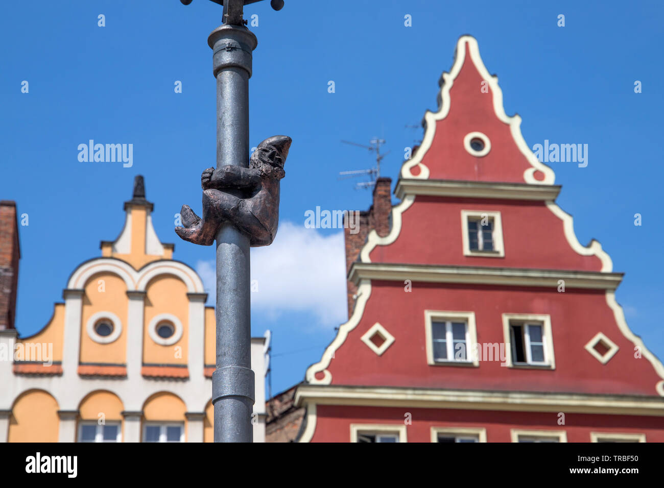 bronze dwarfs gnomes sculpture, symbol of Wroclaw city, Poland Stock ...