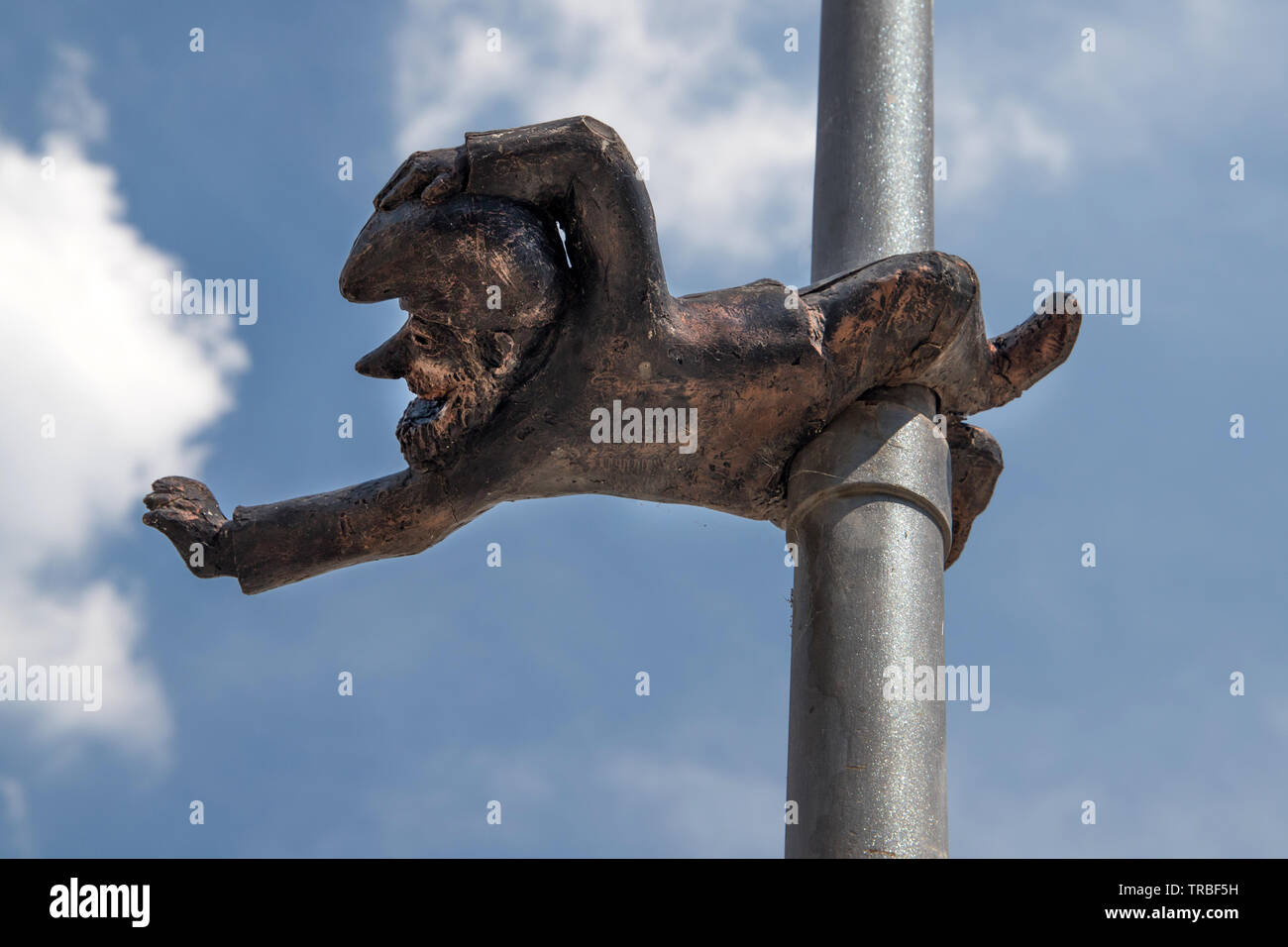 bronze dwarfs gnomes sculpture, symbol of Wroclaw city, Poland Stock ...