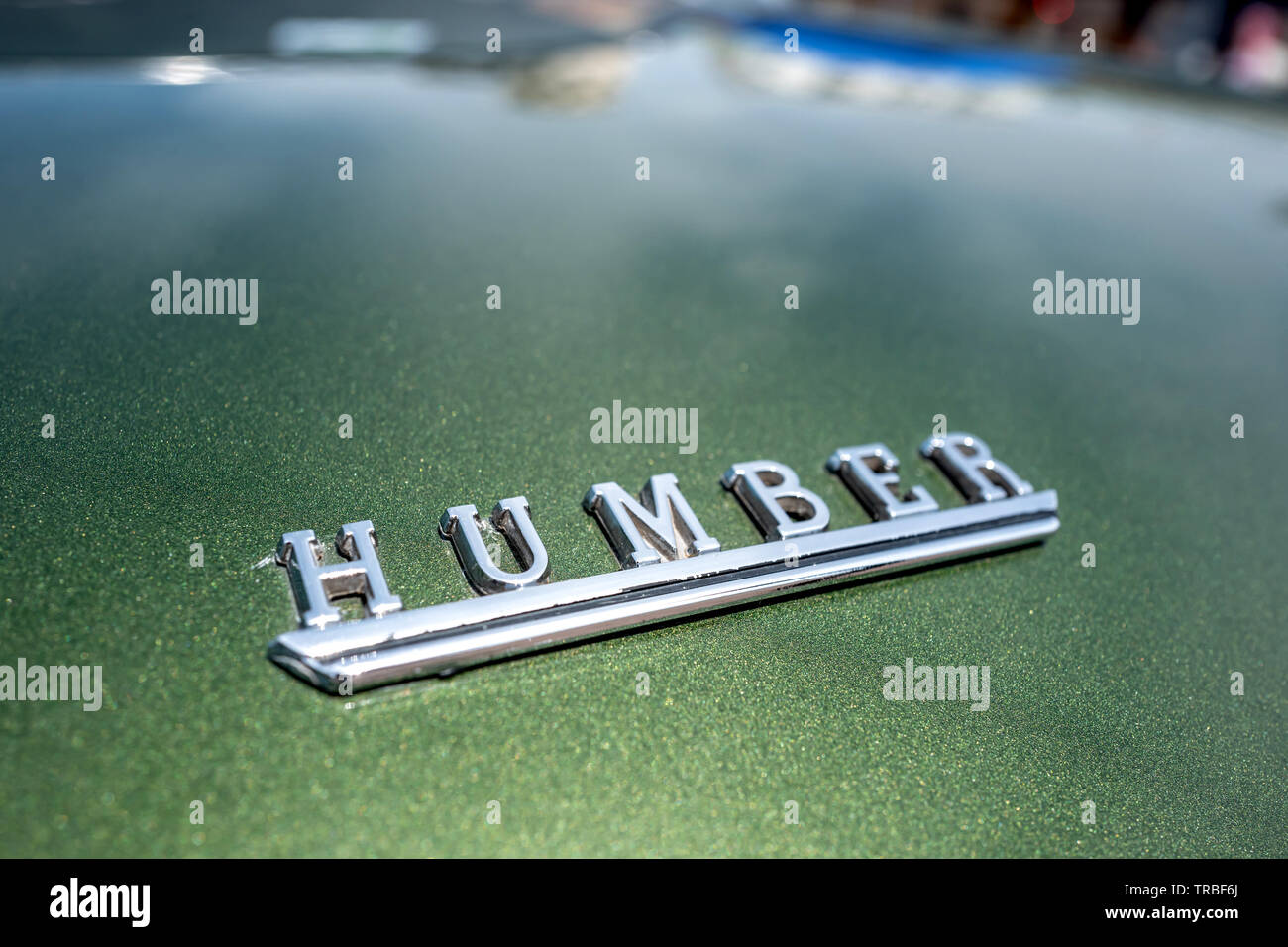 Humber cars' classic badge marque Stock Photo - Alamy