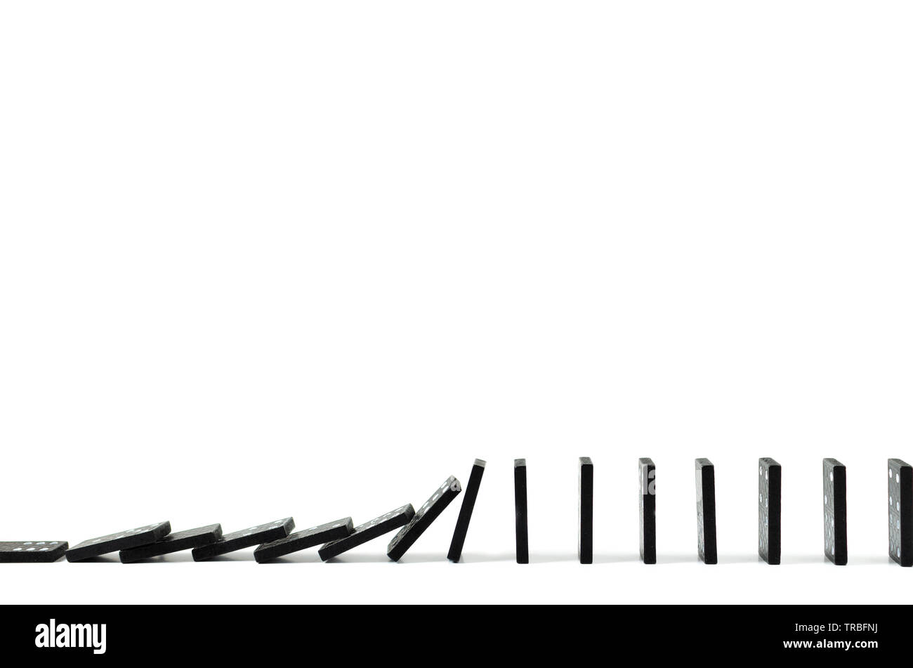 Black Domino on white background, drop, Domino effect, Hobbies and ...