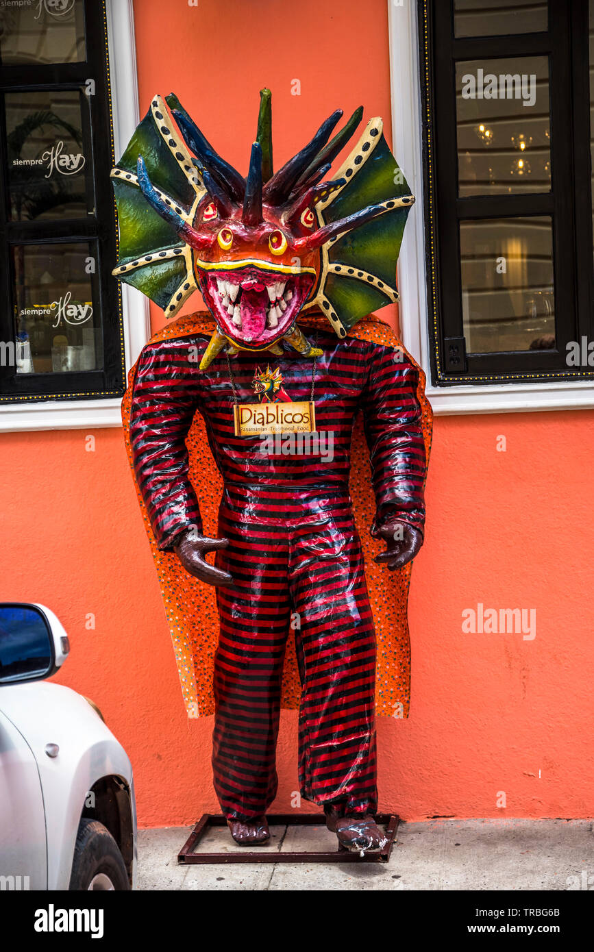 Diablico Restaurant Panama City Casco Viejo Stock Photo - Alamy