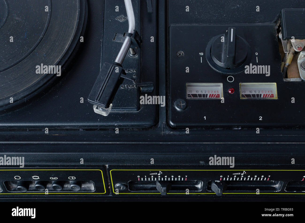 Old retro tape recorder Stock Photo - Alamy