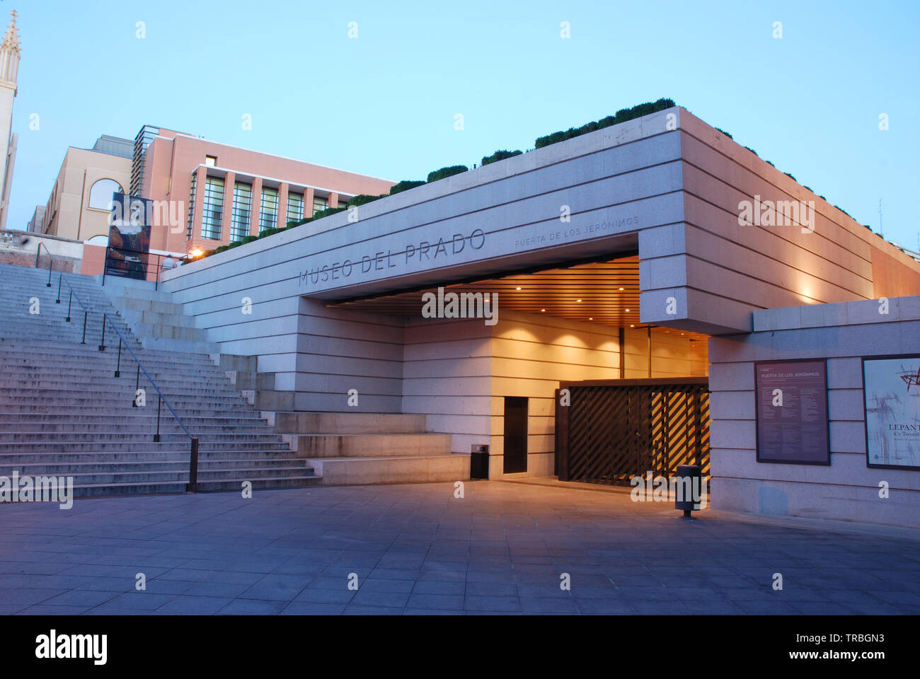 The Prado Museum, night view. Madrid, Spain Stock Photo - Alamy