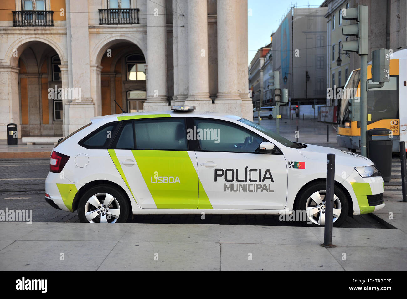 Police car in lisbon portugal hi-res stock photography and images - Alamy