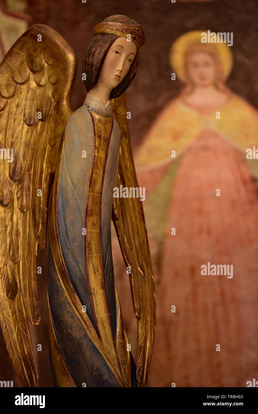 Angelic decor of the San Giovanni in Fonte Baptistery in Verona Duomo ...