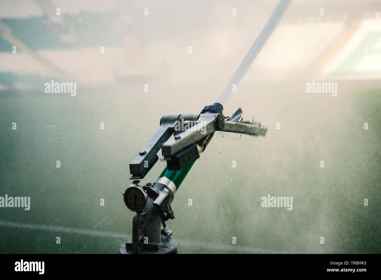 Football field maintenance hi-res stock photography and images - Alamy