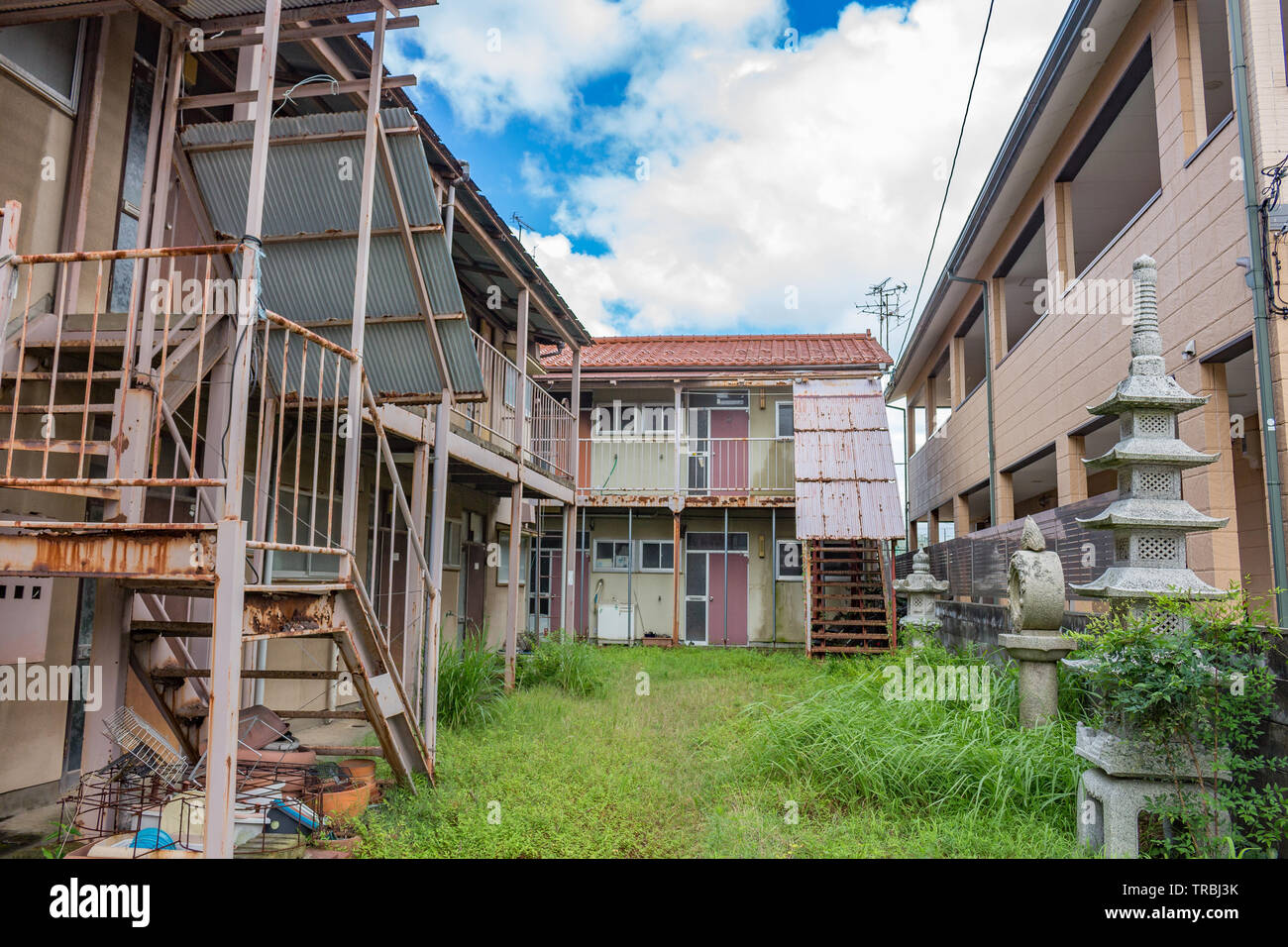 Abandoned apartment buildings, Kanazawa, Japan Stock Photo - Alamy