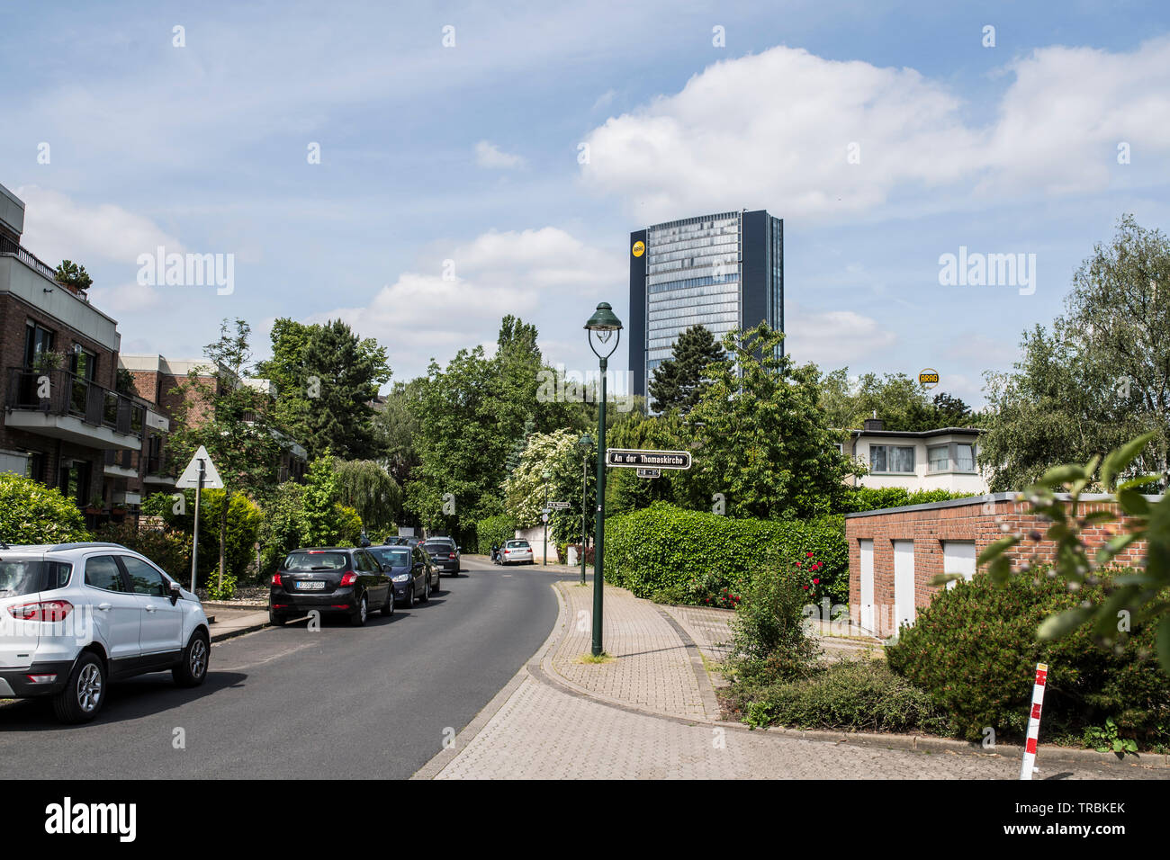 Duesseldorf, Moersenbroich with the ARAG tower, Germany Stock Photo - Alamy