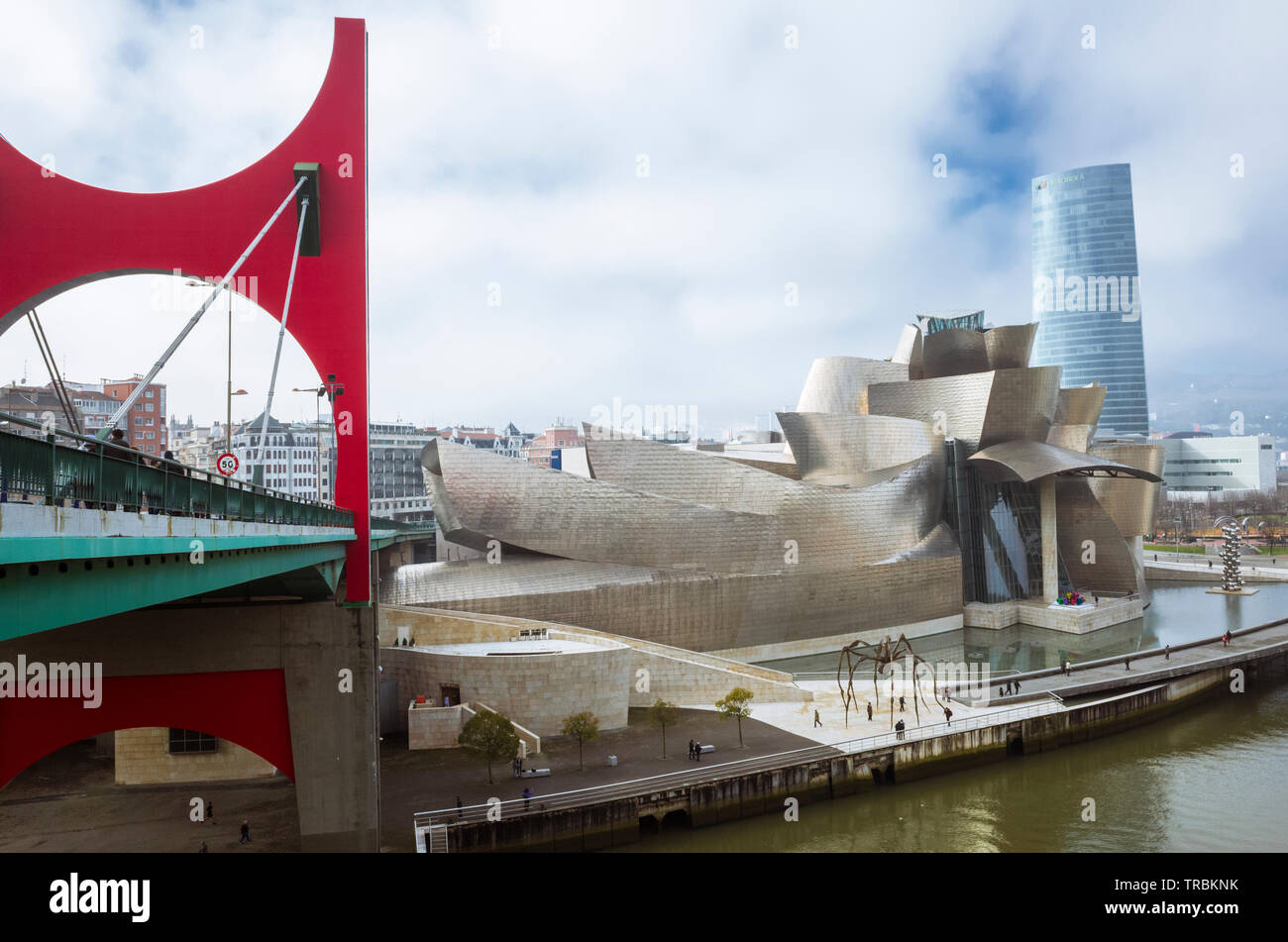 Bilbao, Biscay, Basque Country, Spain : General view of the Guggenheim ...