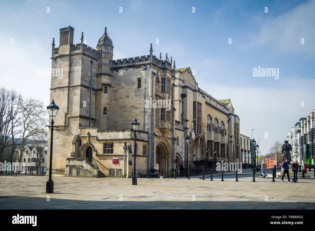 Bristol Cathedral office and Gatehouse with Bristol Central Library ...