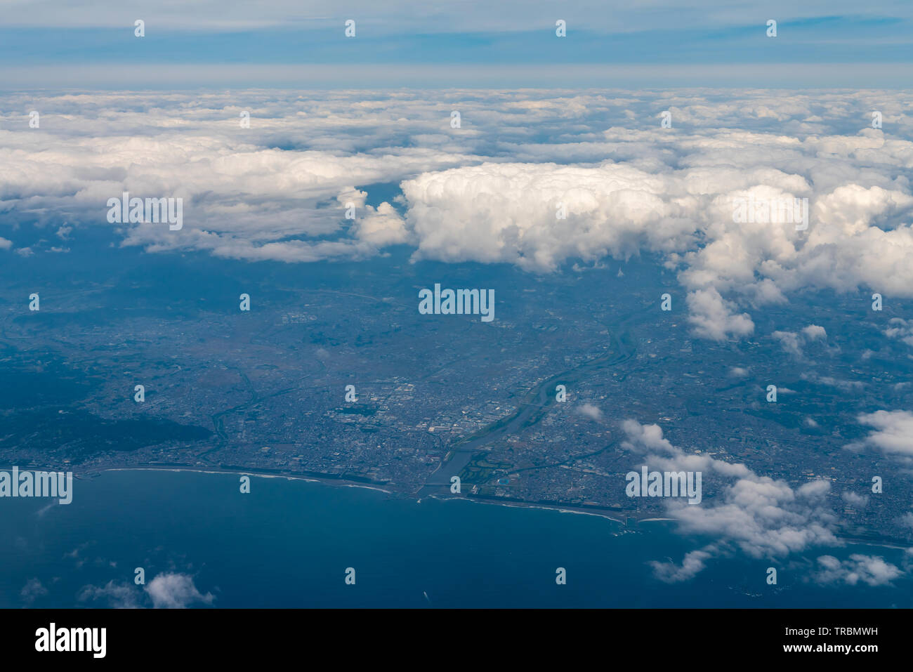 Aerial view of Shonan Area in Kanagawa, Japan Stock Photo - Alamy