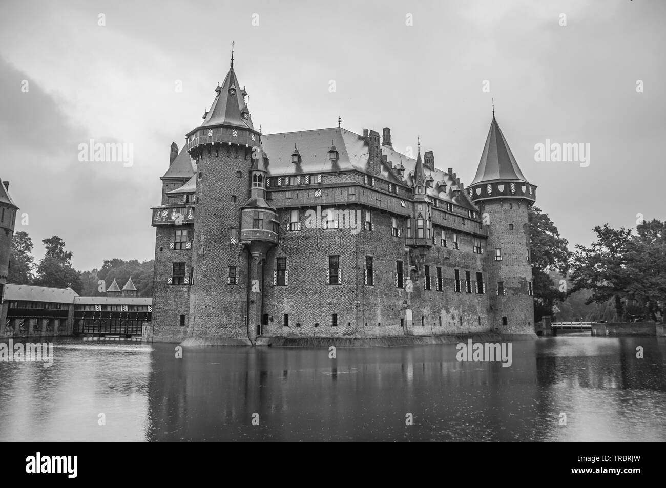 Charming corner building Black and White Stock Photos & Images - Alamy