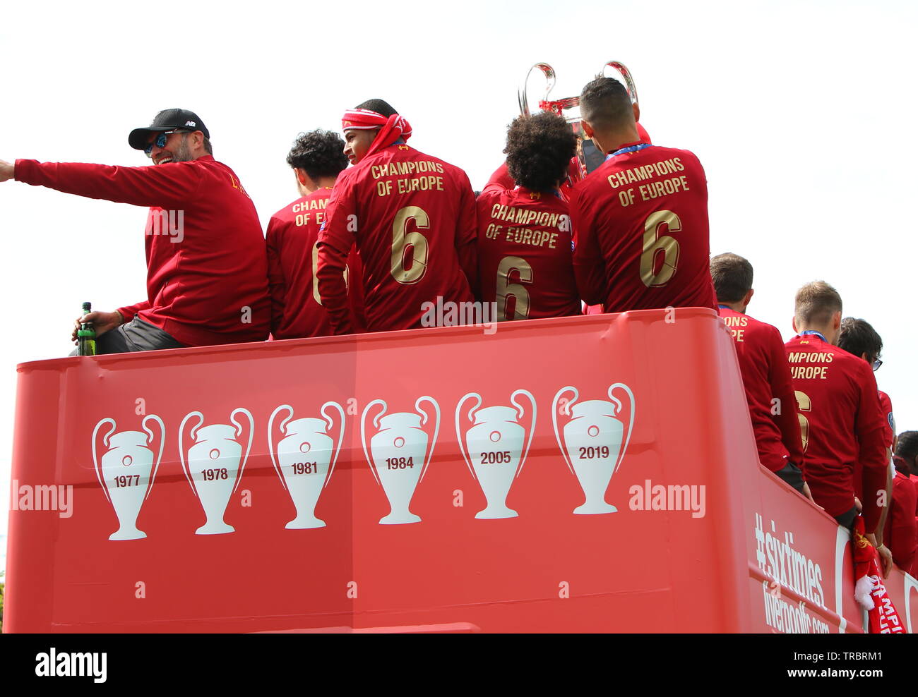Liverpool,Uk Liverpool Fc Champions Parade through the streets of ...