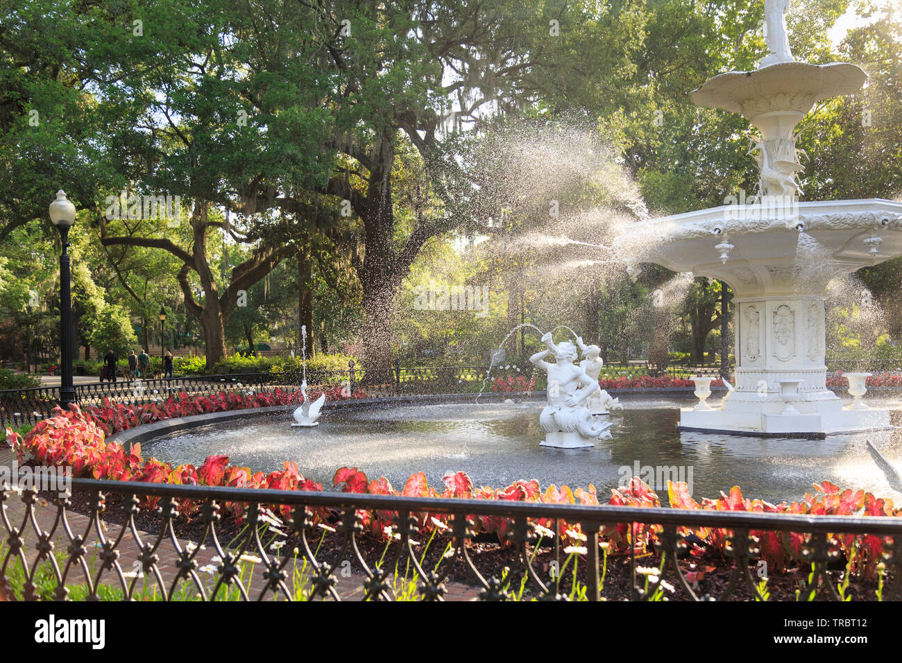 Fountain in Forsyth Park, Savannah, Georgia Stock Photo - Alamy