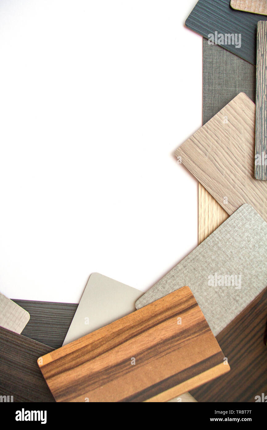 Background or concept of multi-colored cards in gray and brown tones ...