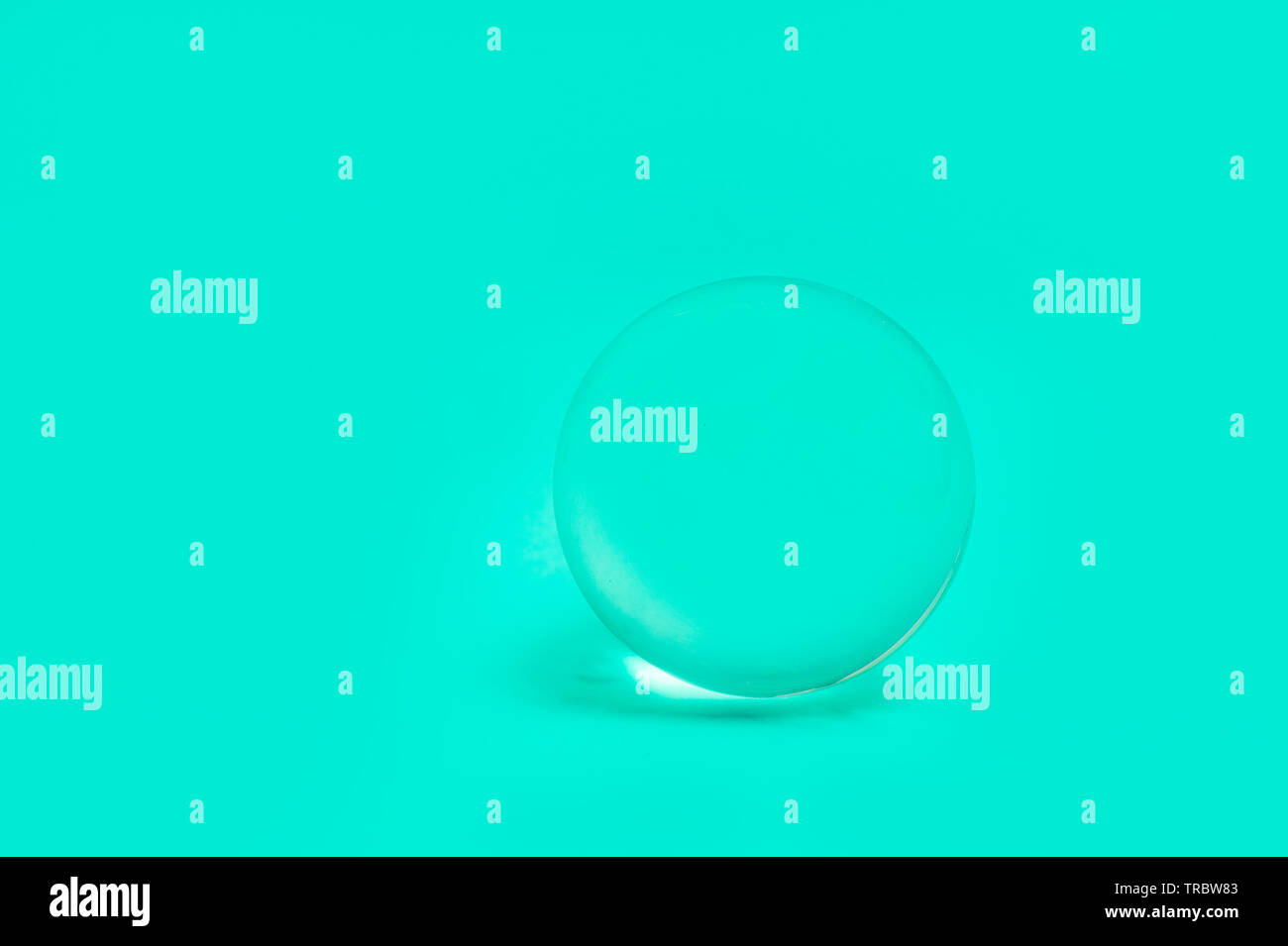 Crystal Glass Sphere Ball Transparent green Simple Object Background ...