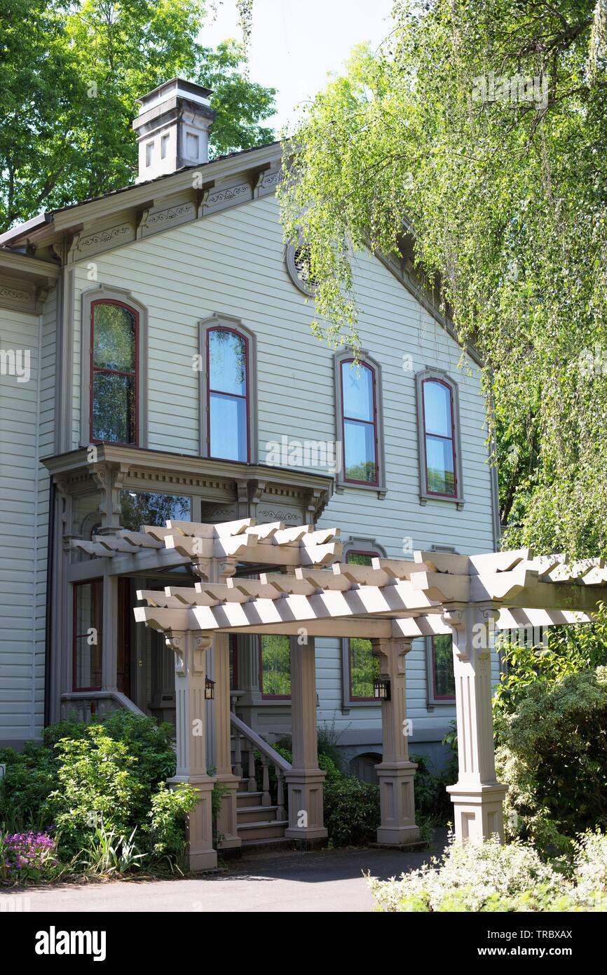 The Bush House Museum at Bush's Pasture Park in Salem, Oregon, USA ...
