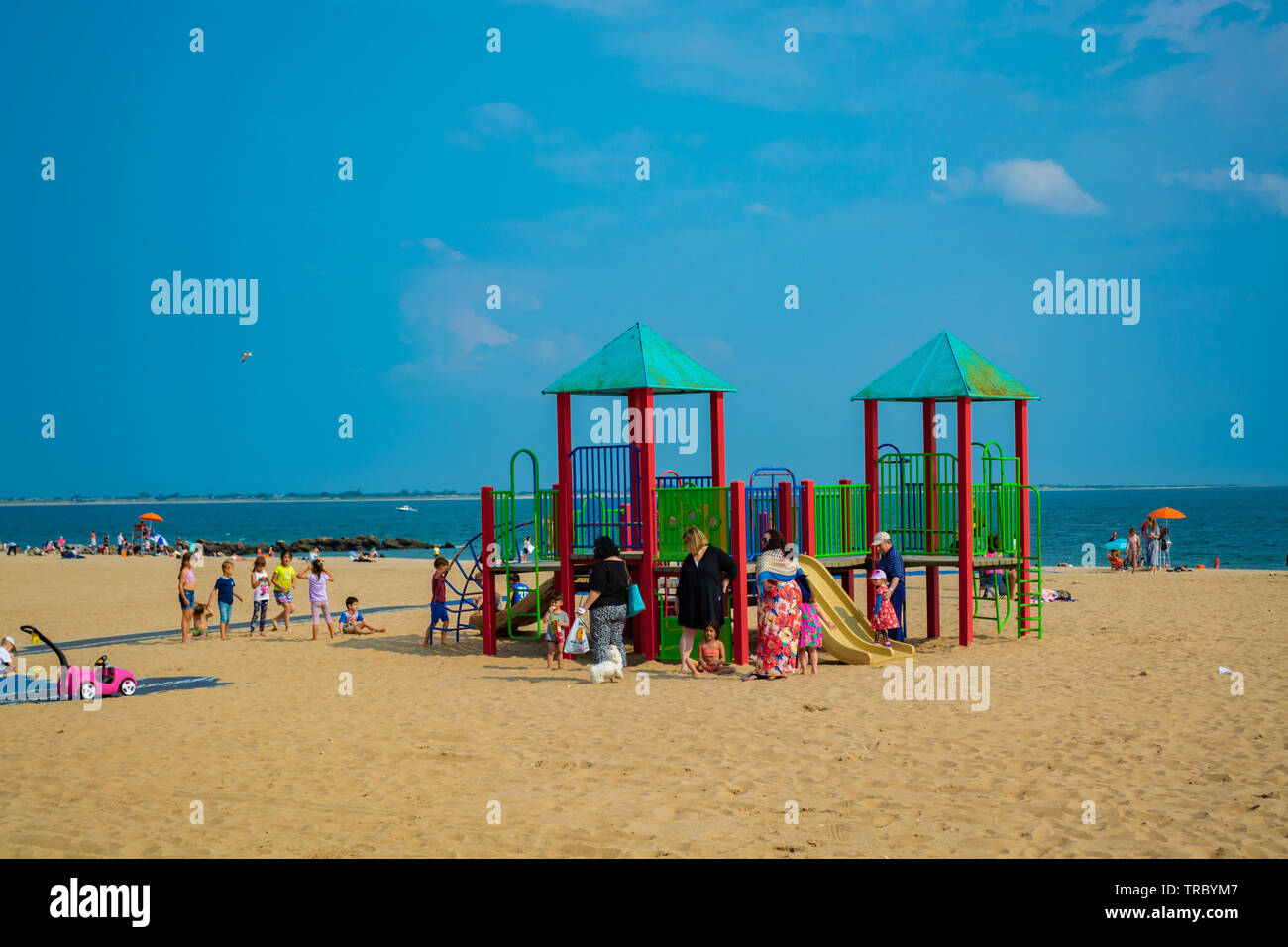 Kids Playground At The Beach High Resolution Stock Photography and ...