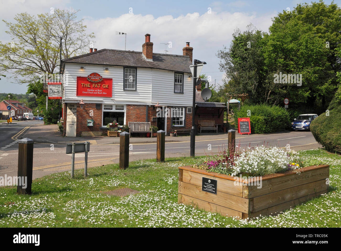 The Fat Ox pub, St Michaels, Tenterden Stock Photo - Alamy