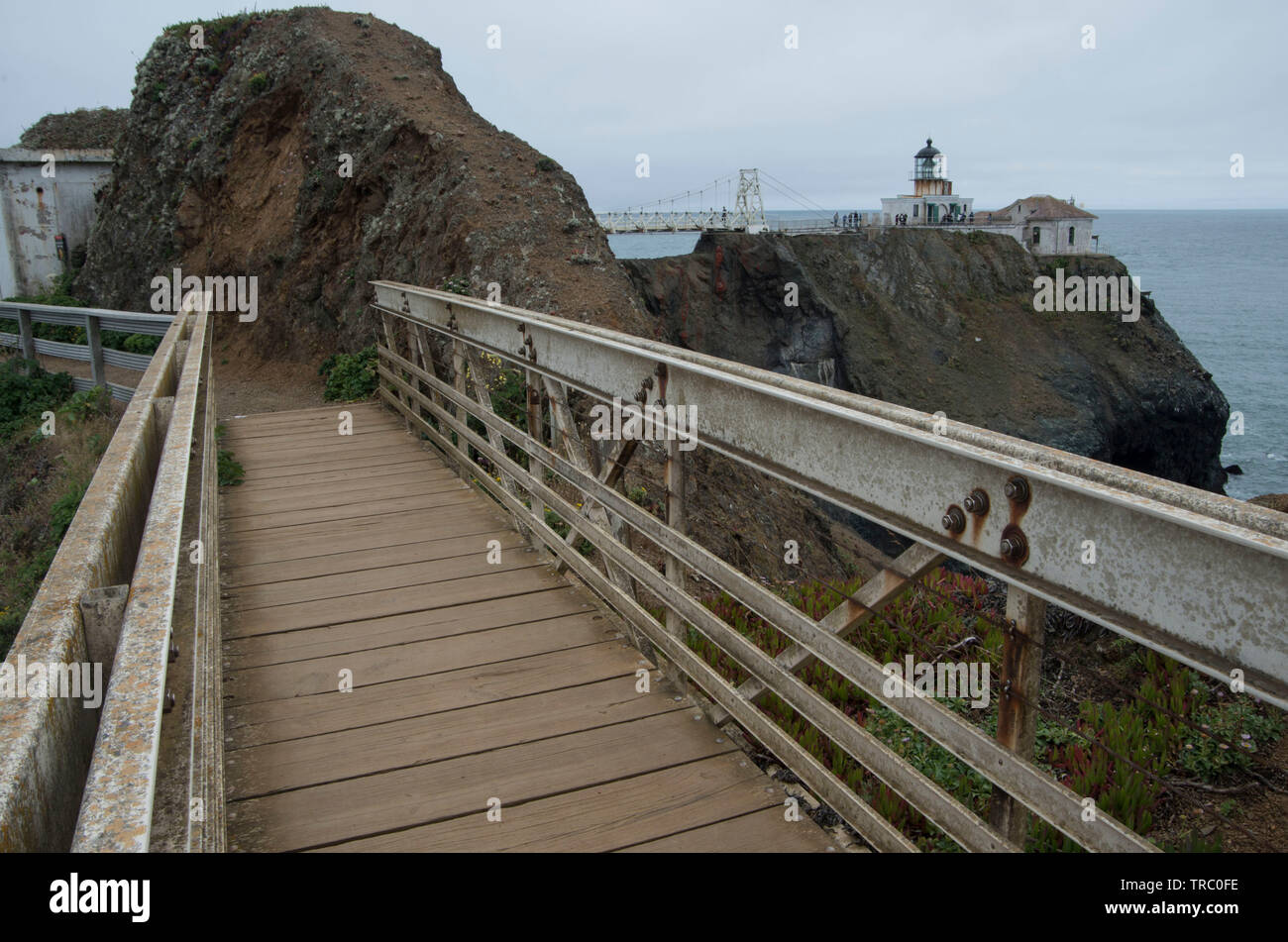 Point Bonita Lighthouse sits on the tip of Point Bonita in the Marin ...