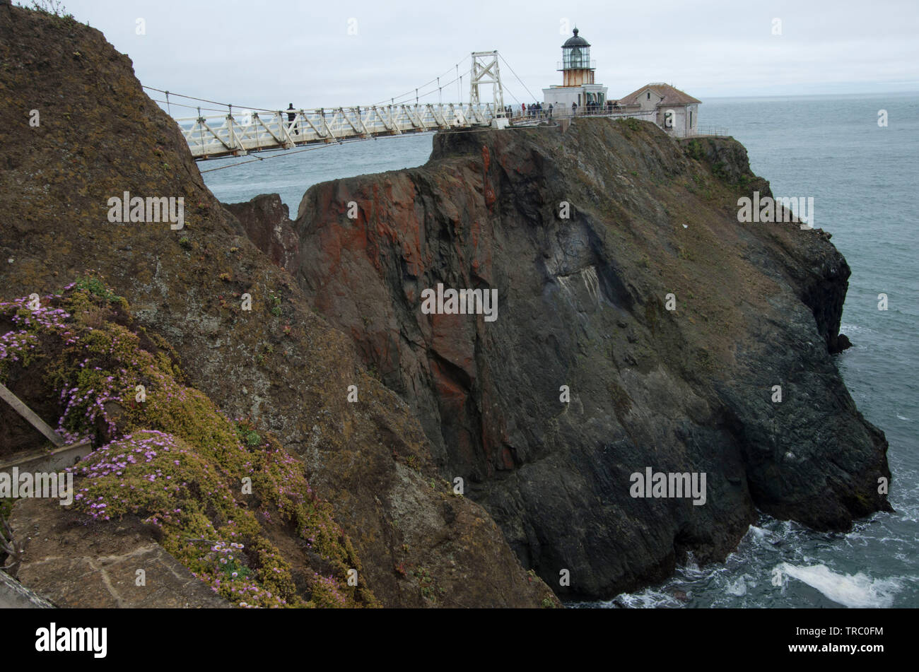 Point Bonita Lighthouse sits on the tip of Point Bonita in the Marin ...