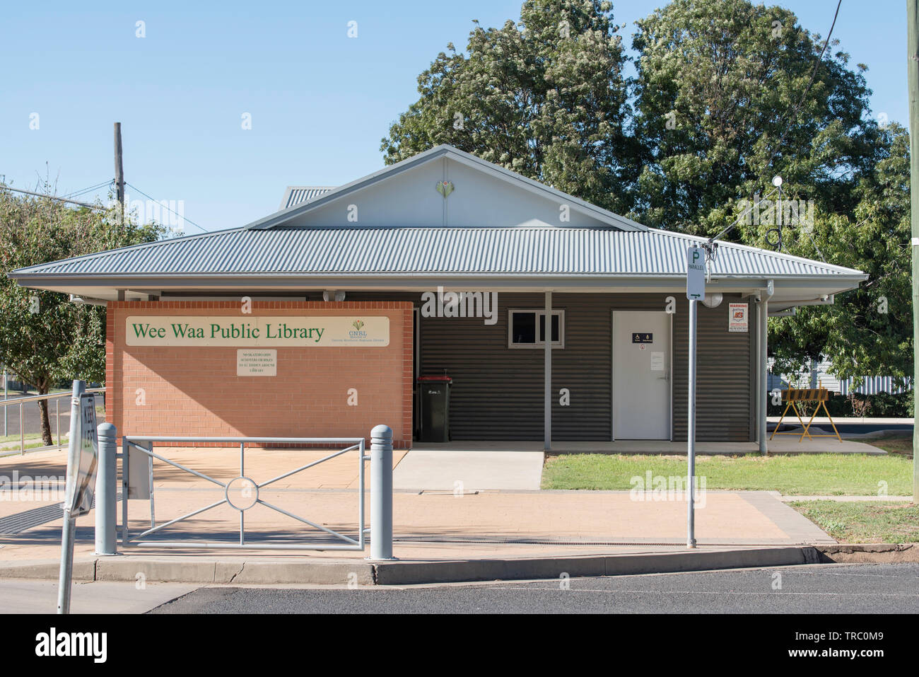The local council run public library in the town of Wee Waa, Australia ...