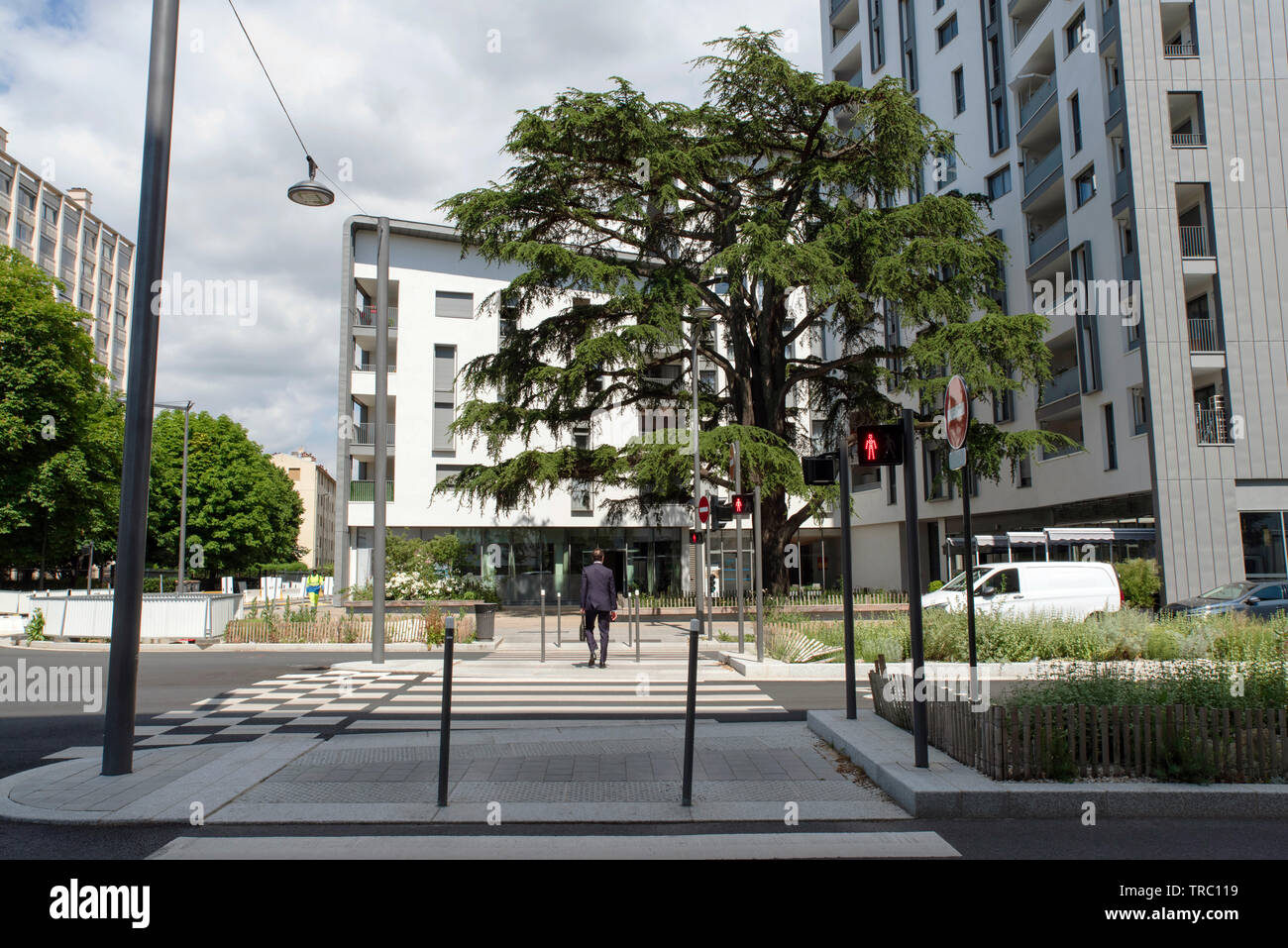 Modern building complex in Massy, France Stock Photo - Alamy