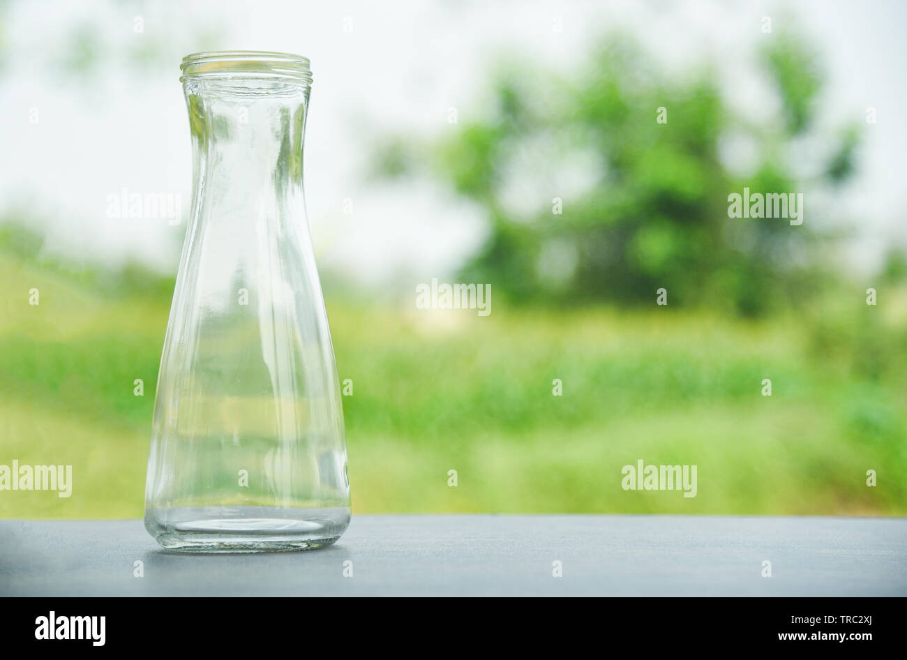 Zero waste use less plastic concept / water glass jar pitcher vase free ...