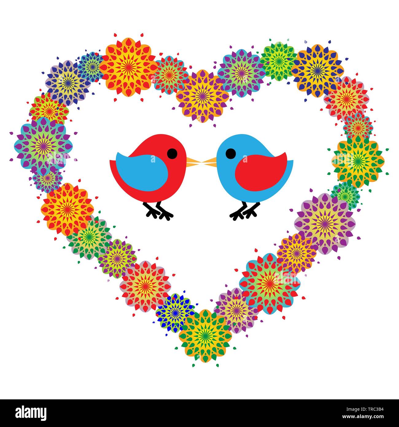 Sweet violet flower illustration Cut Out Stock Images & Pictures - Alamy