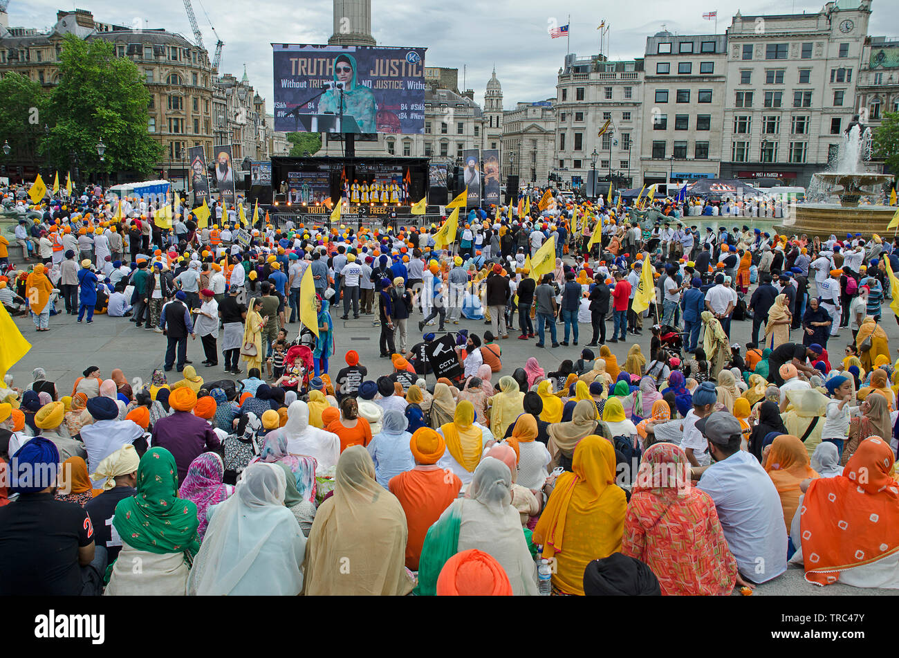 Sikh Remembrance March and Rally Stock Photo - Alamy