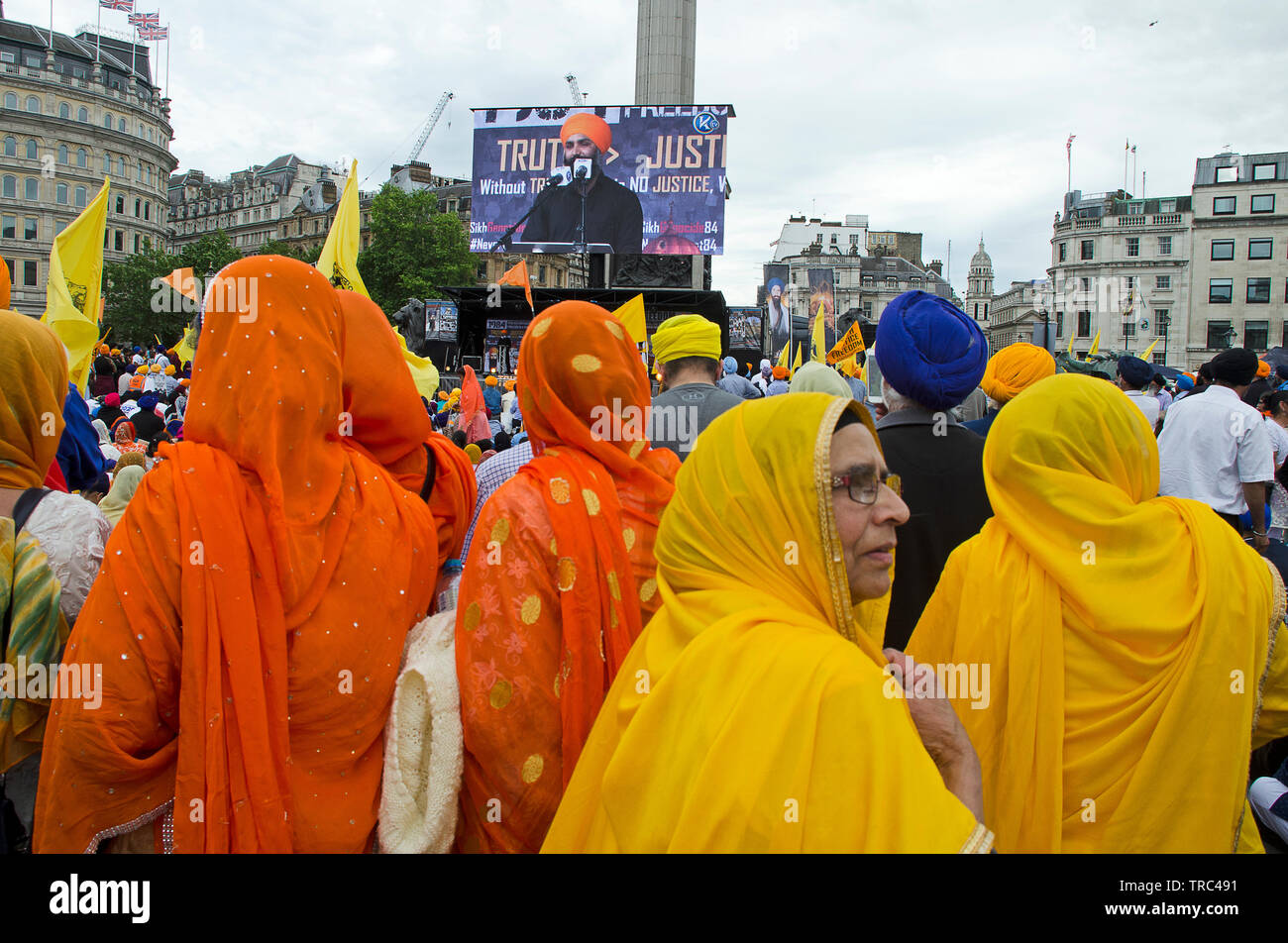 Sikh Remembrance March and Rally Stock Photo - Alamy