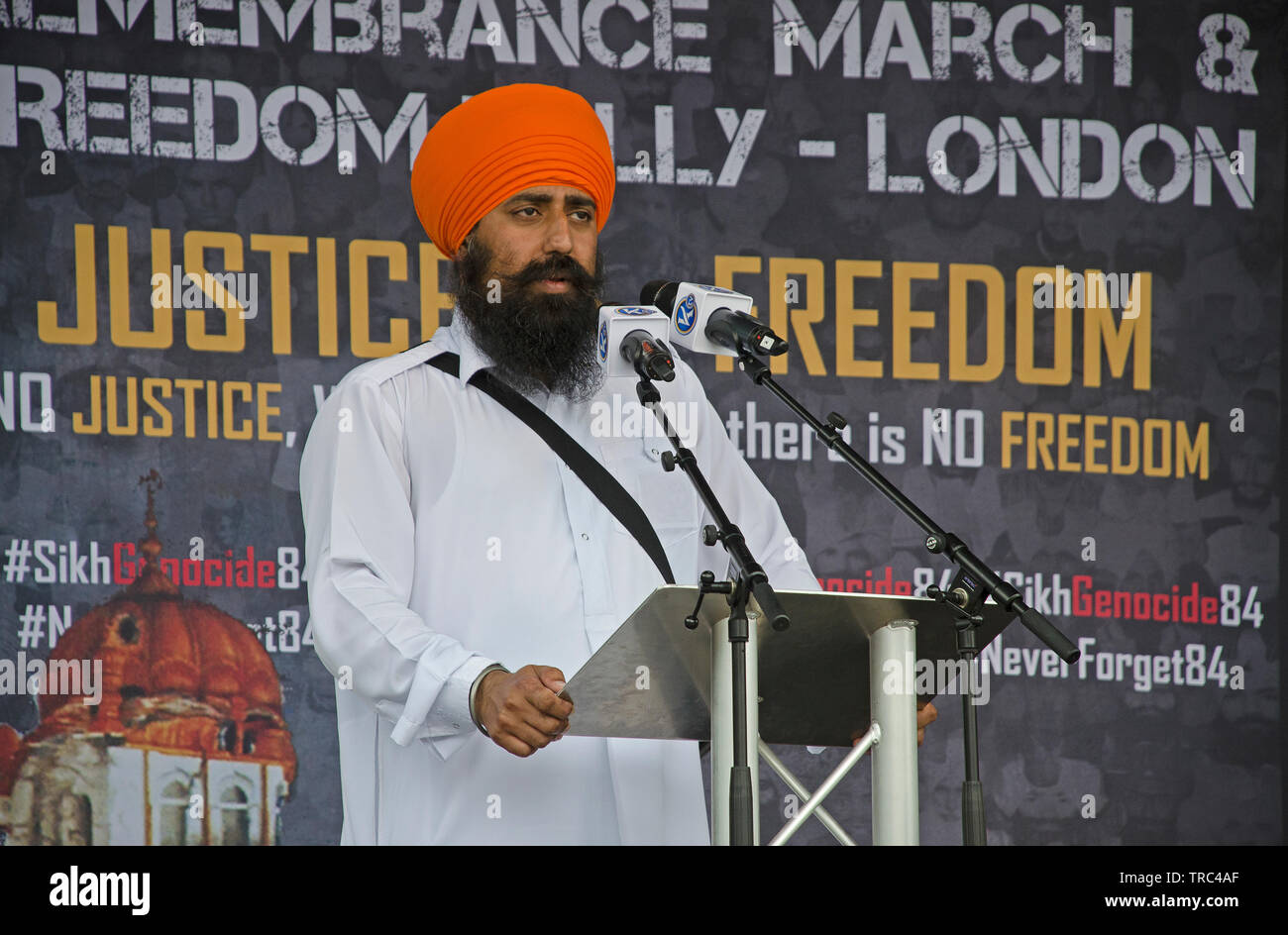 Sikh Remembrance March and Rally Stock Photo - Alamy