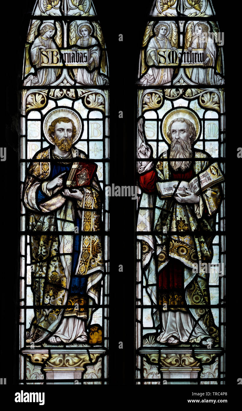 Saint Barnabas and Saint Matthew stained glass, St. Anne`s Church ...
