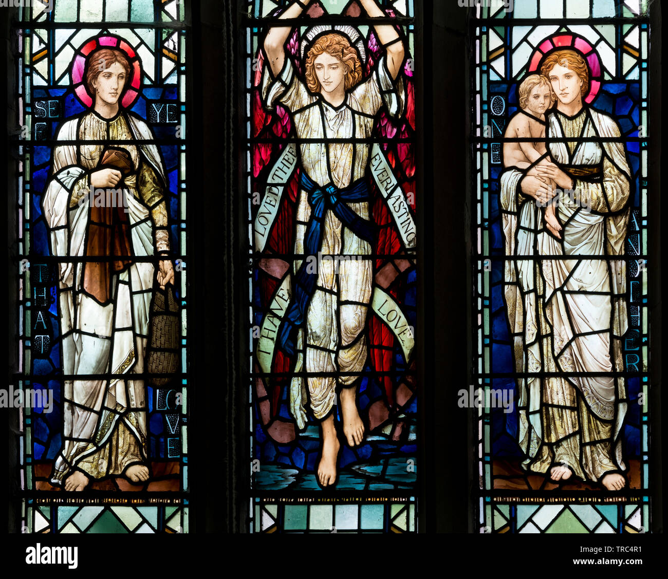 St anne stained glass window hi-res stock photography and images - Alamy