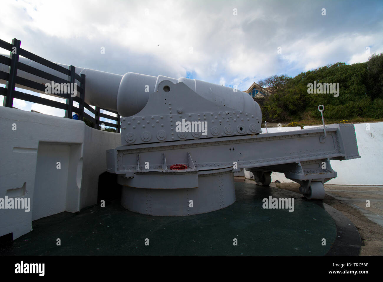 large revolving gun on Gibraltar rock outside British revolving ...