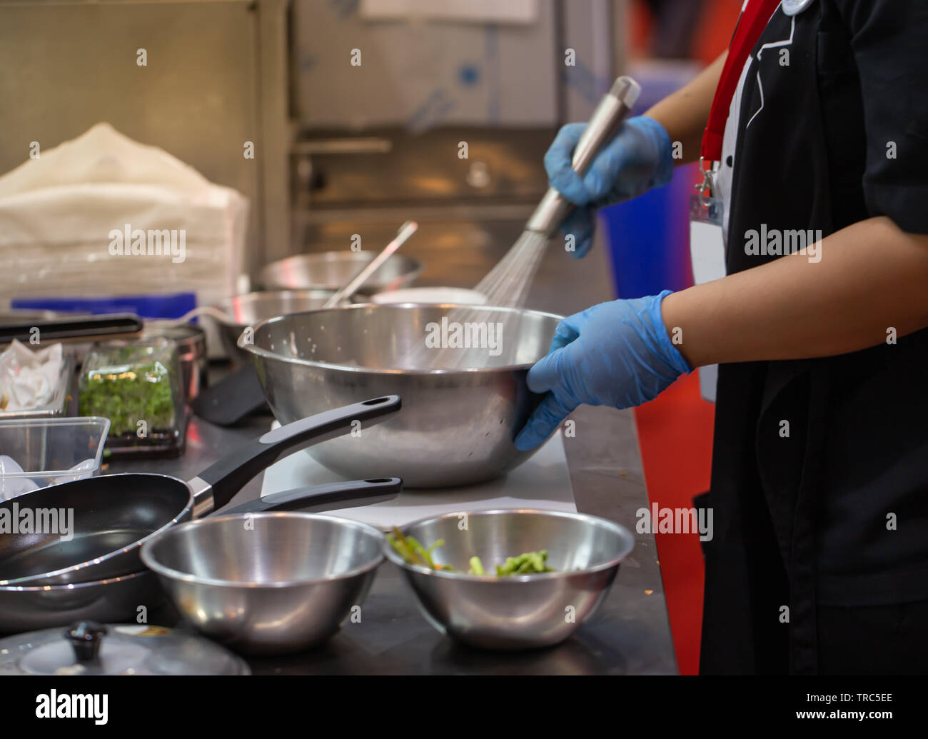 Chef beating butter hi-res stock photography and images - Alamy