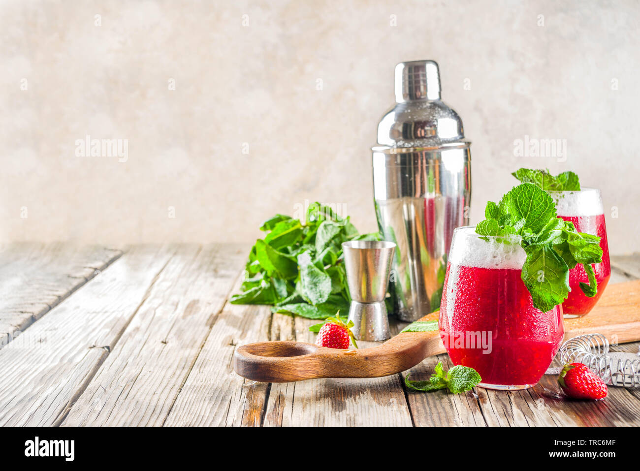 Summer sweet alcohol beverage. Traditional Scandinavian cocktail with ...