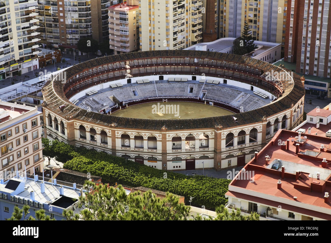 Bullring in Malaga. Spain Stock Photo - Alamy