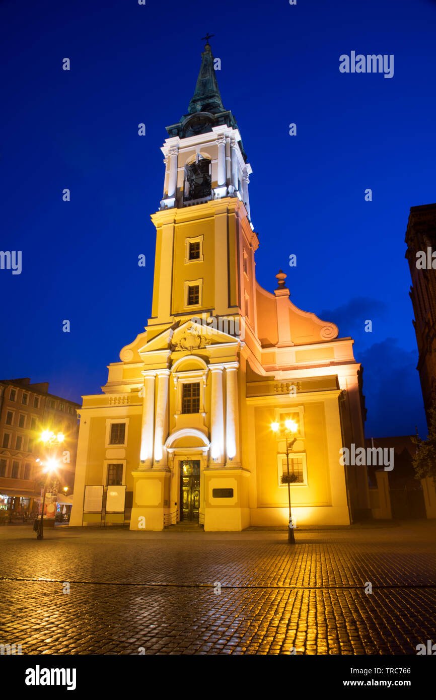 Church of Holy Spirit at Market square in Torun. Poland Stock Photo - Alamy