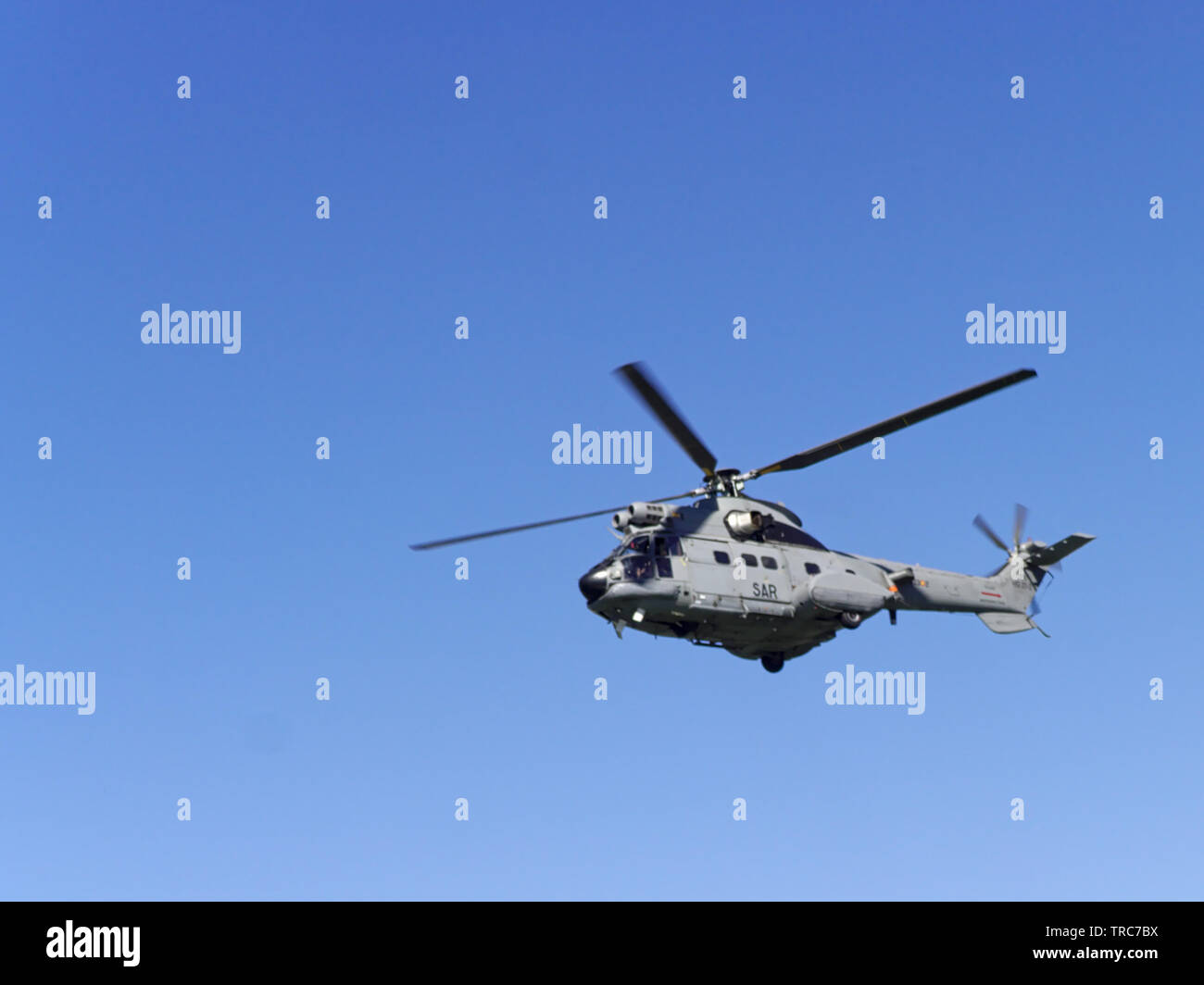 Seville, Spain; May 31st, 2019: AS332 Super Puma helicopter from 48 ...