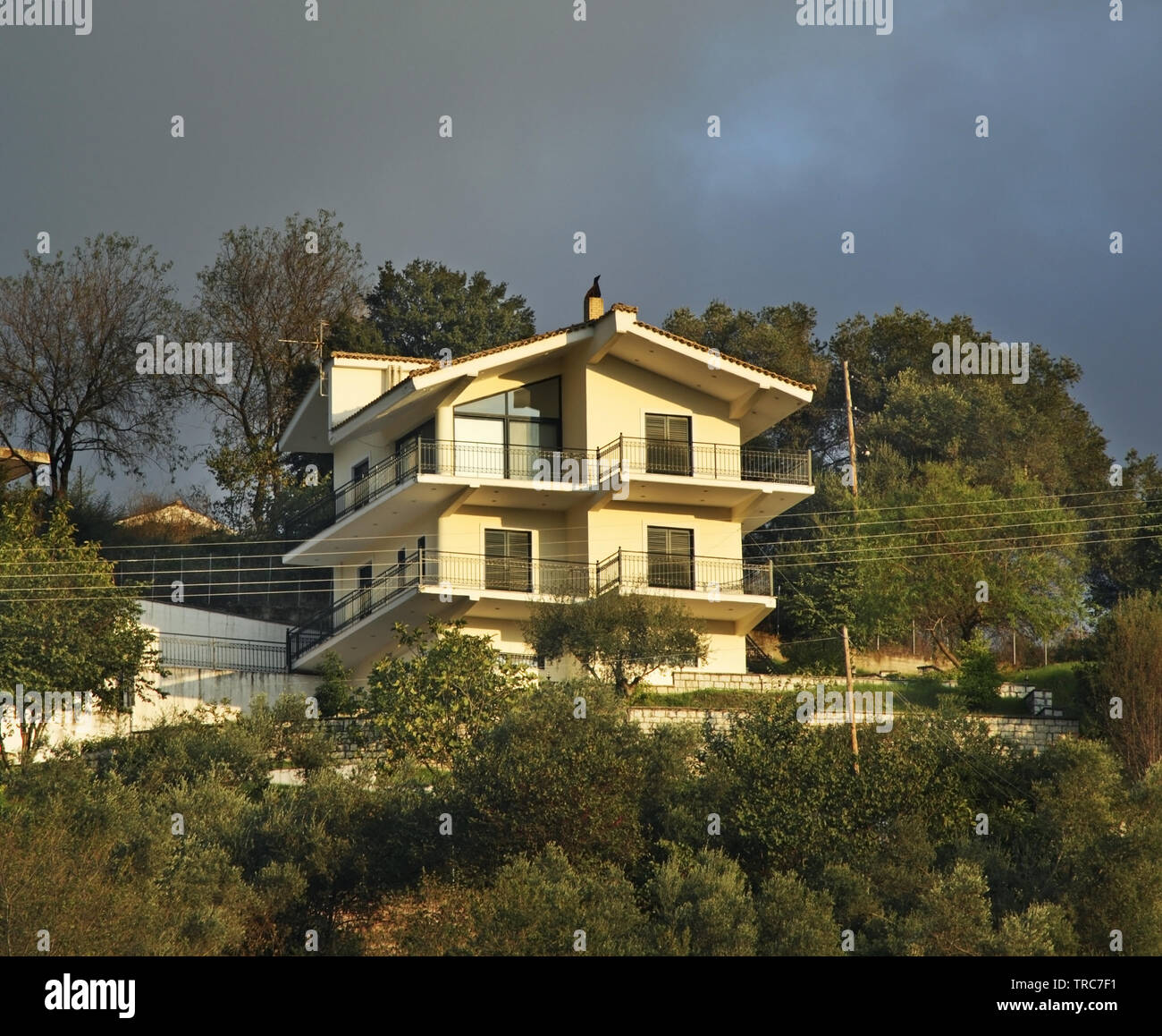 House in Elea village. Greece Stock Photo - Alamy
