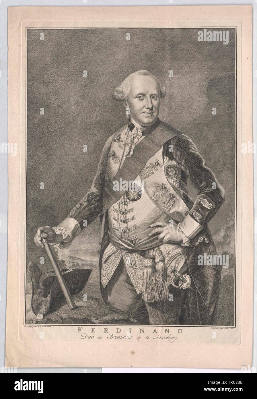 Duke ferdinand of brunswick wolfenbuettel hi-res stock photography and ...
