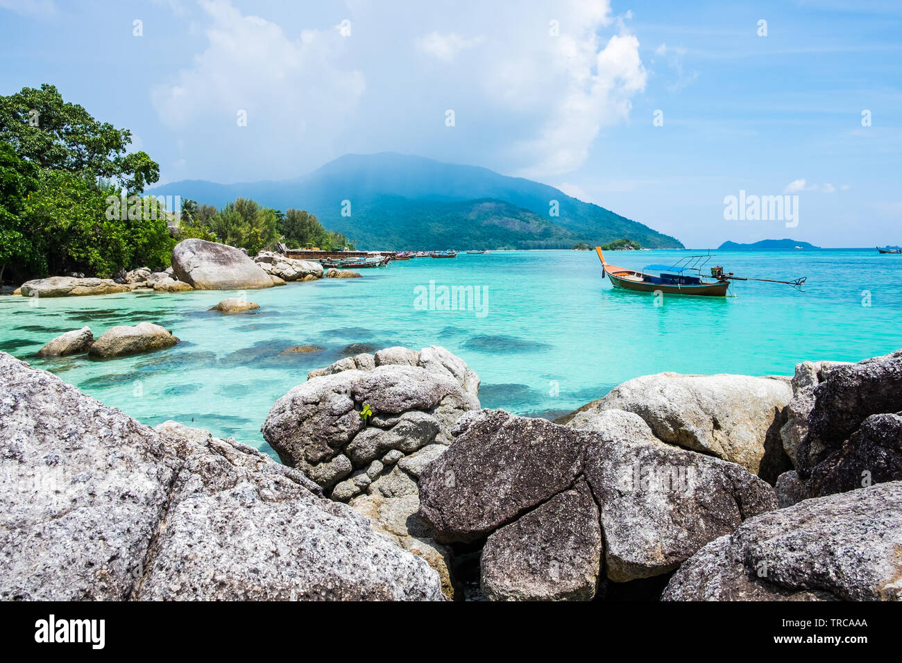 Lipe island tourist attraction wonderful famous of south thailand Stock ...