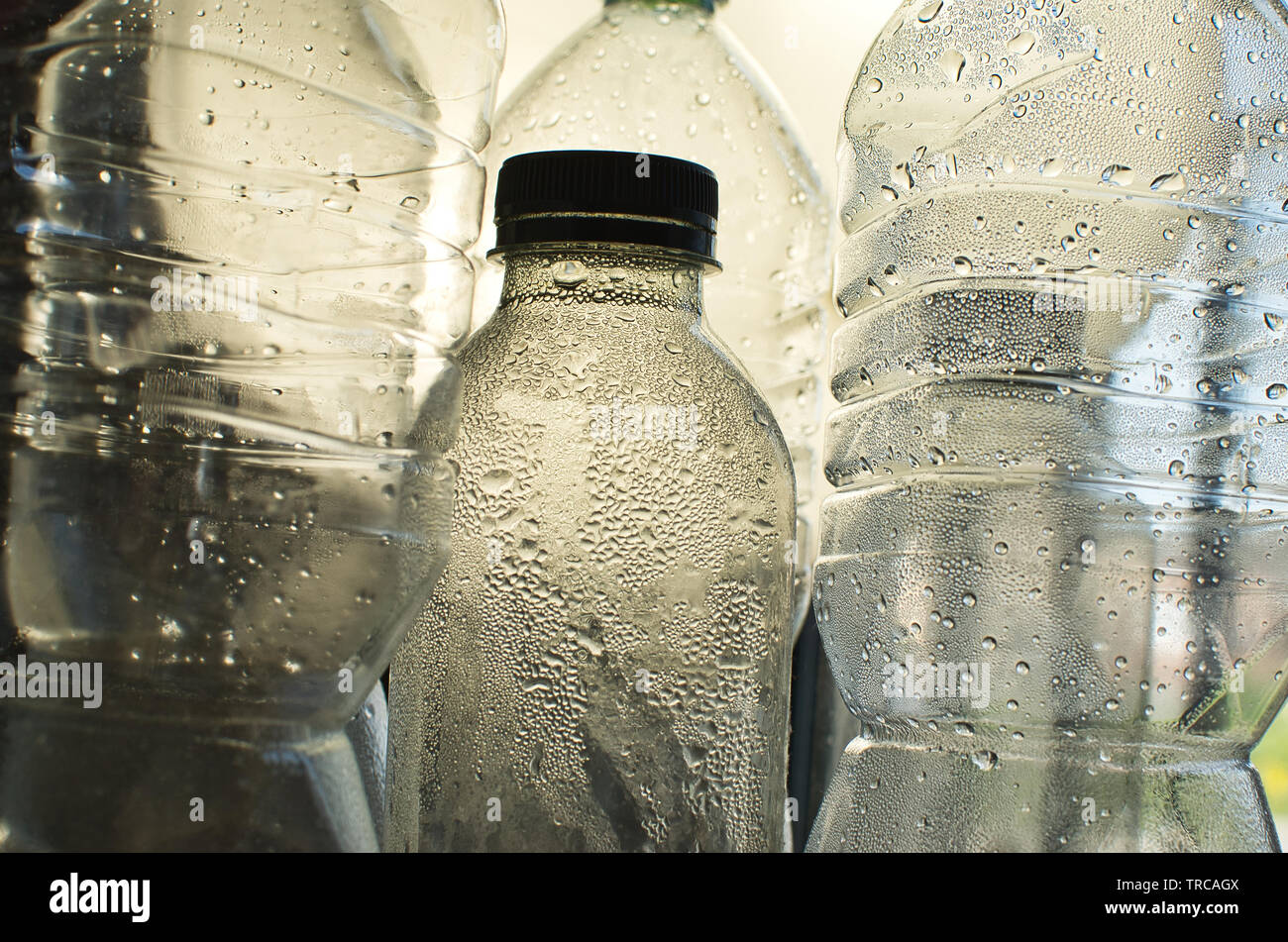 Closeup of empty plastic bottles for recycling Stock Photo - Alamy