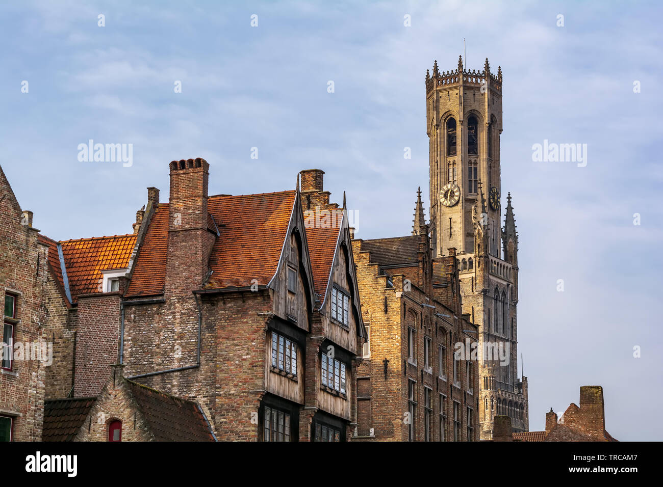 Tower ancient history heritage old brugge ancient hi-res stock ...
