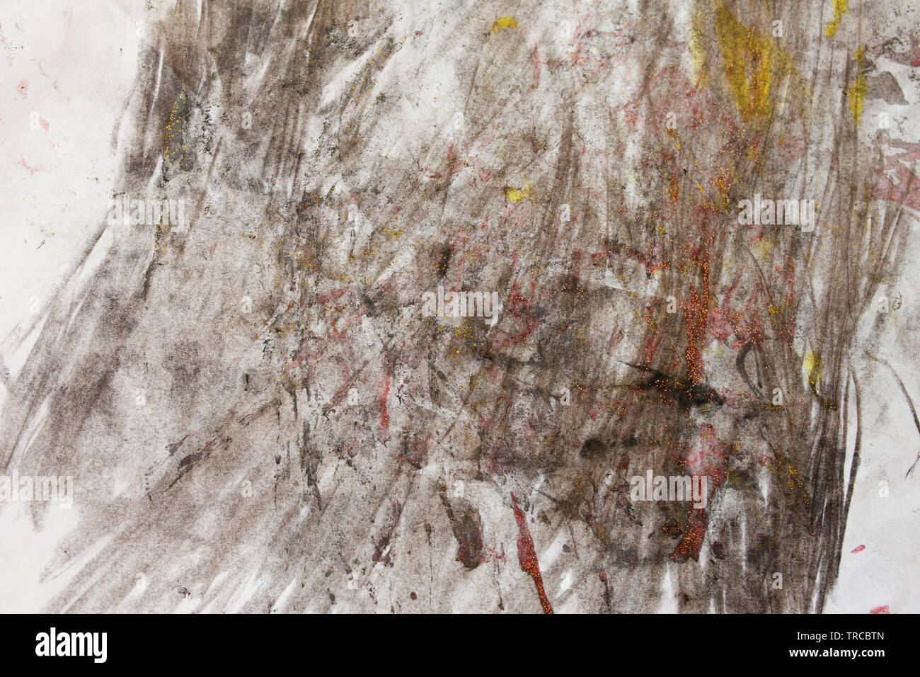 acrylic paint on paper- colorful streaks Stock Photo - Alamy