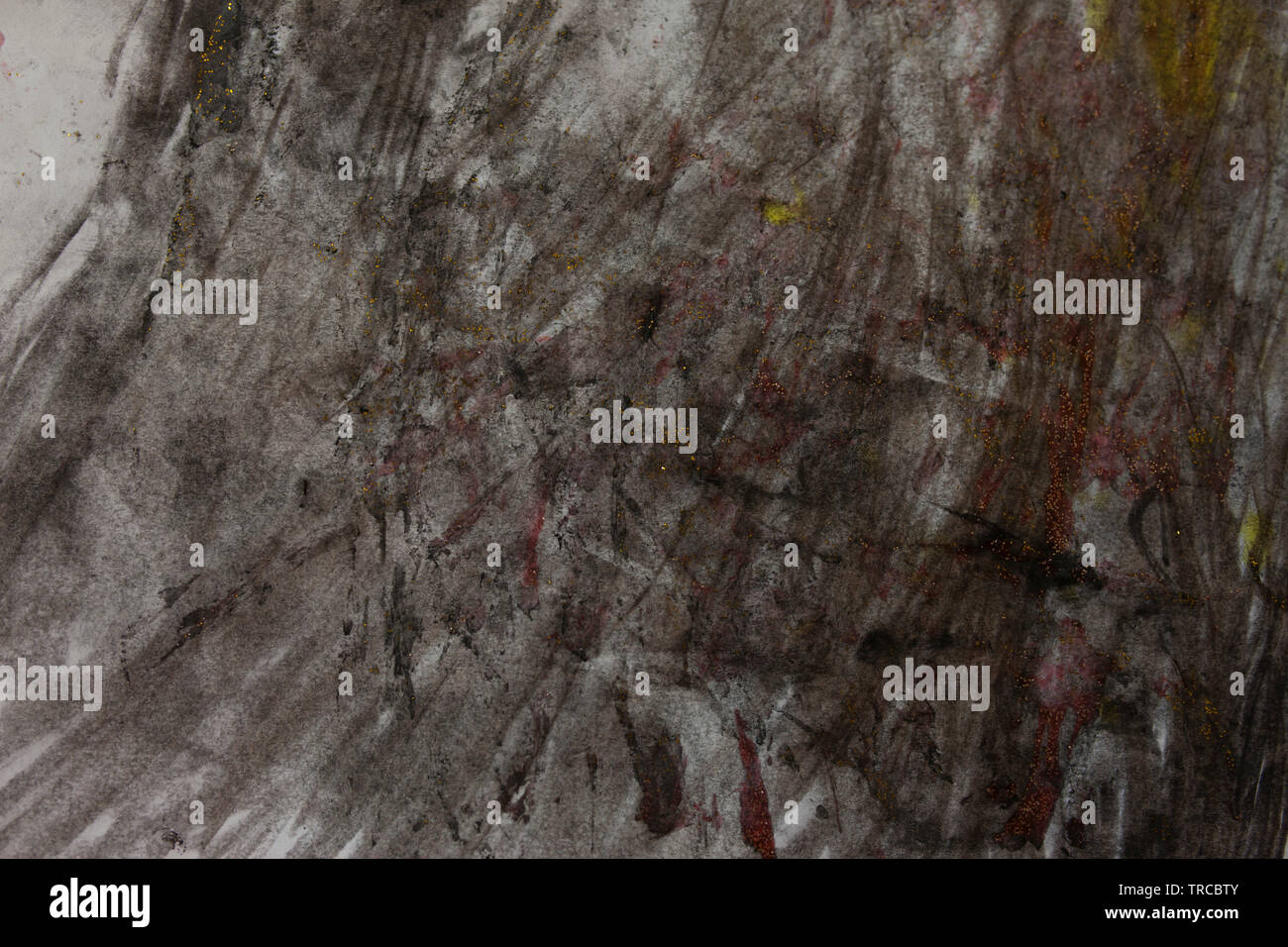 acrylic paint on paper- colorful streaks Stock Photo - Alamy