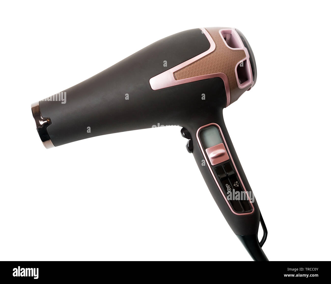 Female hair dryer on white Stock Photo - Alamy